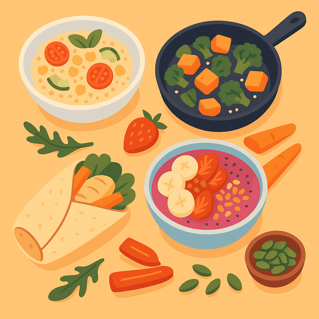 Repas sains et rapides : 7 idées faciles en 20 min